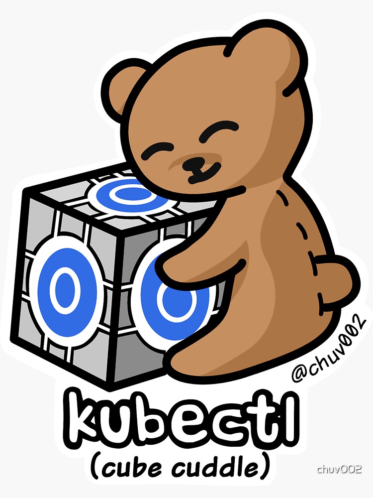 "kubectl (cube cuddle)" Sticker for Sale by chuv002 | Redbubble
