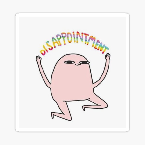 "disappointment meme" Sticker for Sale by Filthybob | Redbubble