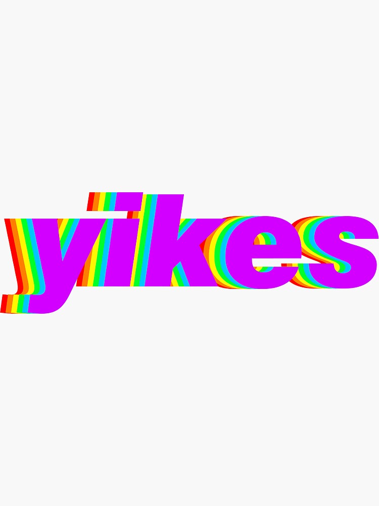 "Yikes Rainbow Sticker" Sticker for Sale by dianas-designs4 | Redbubble