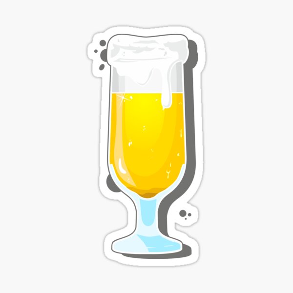 "Fresh Beer Glass" Sticker by pierrezuber | Redbubble