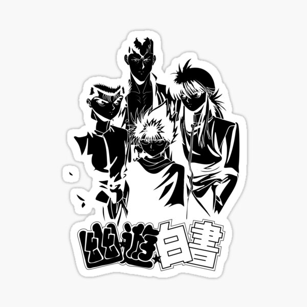 "YU YU HAKUSHO" Sticker for Sale by majotoyokai | Redbubble