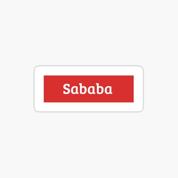 "Sababa Supreme Sticker" Sticker for Sale by Soph25 | Redbubble