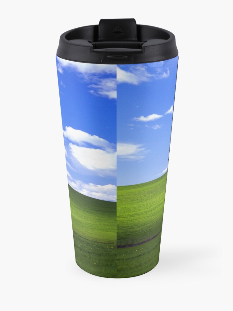 "windows XP bliss wallpaper" Travel Coffee Mug for Sale by fallput ...