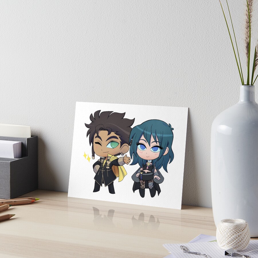 "Byleth (F!Byleth) and Claude - Fire Emblem Three Houses - Chibi Cuties ...