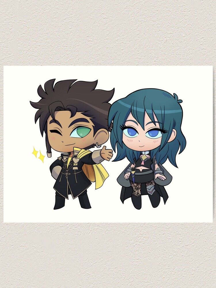 "Byleth (F!Byleth) and Claude - Fire Emblem Three Houses - Chibi Cuties ...