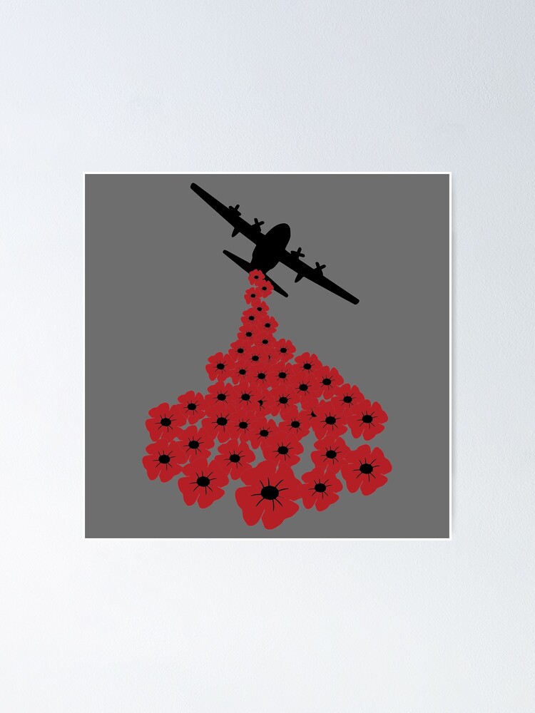 "Remembrance Poppy Falling From Plane" Poster for Sale by CoolYule ...