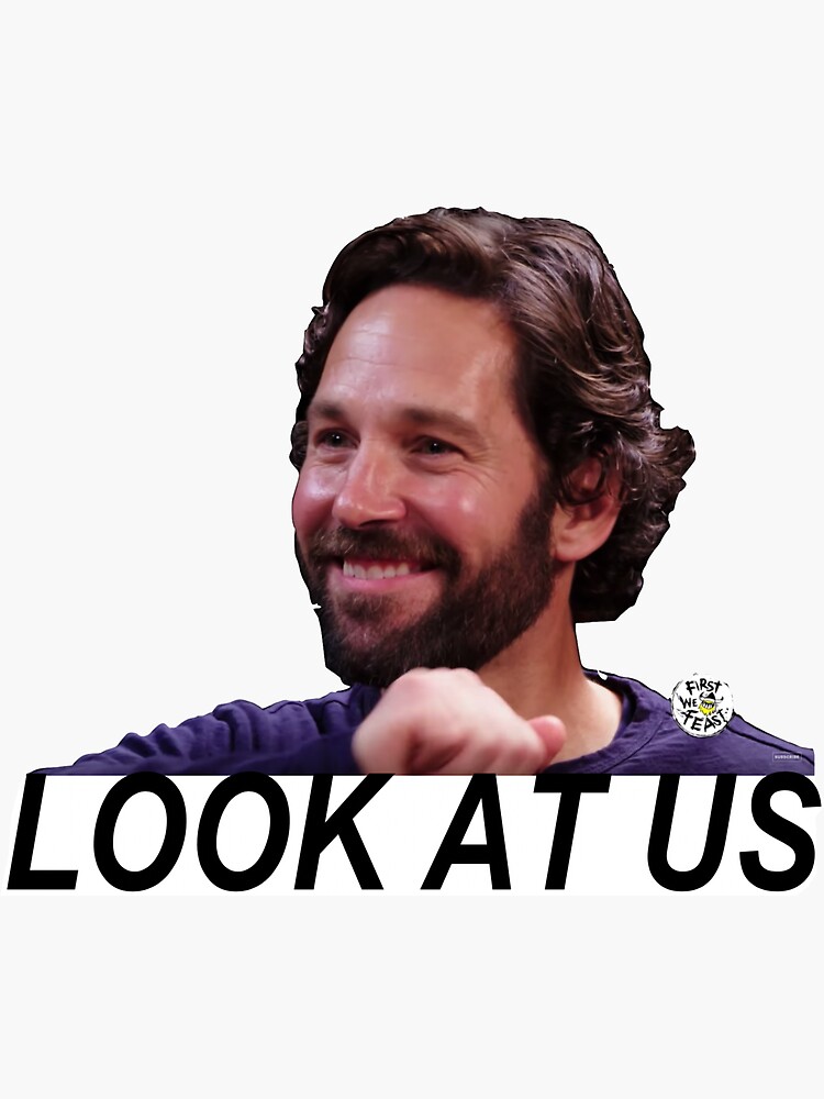 Look At Us Meme " " Sticker For Sale By Winklevi Redbubble