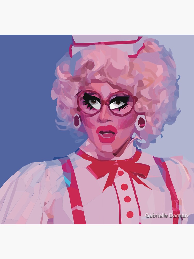 "Trixie Mattel Inspired Mosaic" Sticker by gabbycake | Redbubble