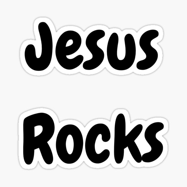 "Jesus Rocks" Sticker for Sale by culturshox0920 | Redbubble