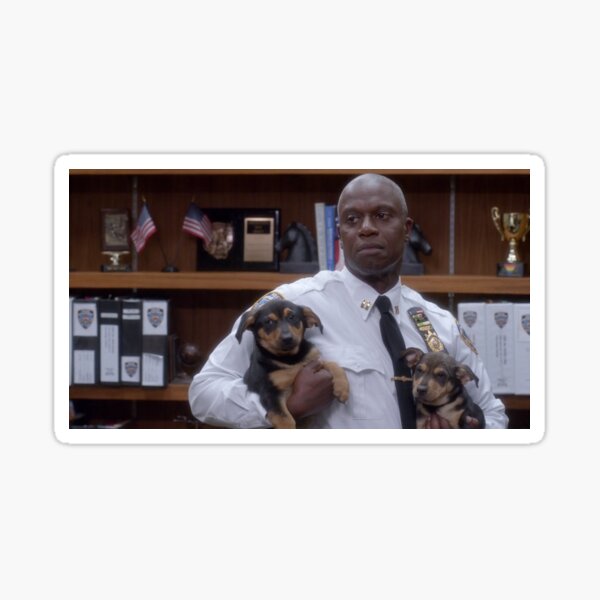 "Captain holt Brooklyn nine nine" Sticker for Sale by Jillybean12345 ...