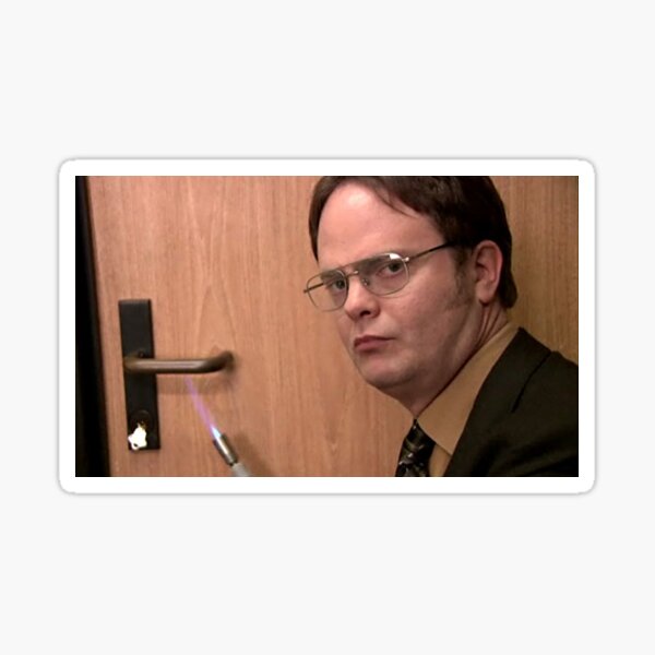 "Dwight sticker" Sticker by rosaisabella | Redbubble