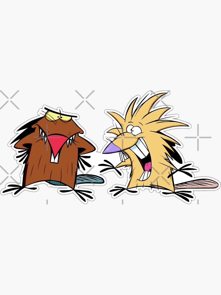 "Angry Beavers " Sticker for Sale by kbeck15 | Redbubble