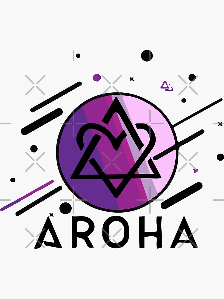 "Aroha" Sticker by AestheticStreak | Redbubble