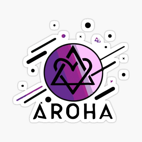 "Aroha" Sticker by AestheticStreak | Redbubble