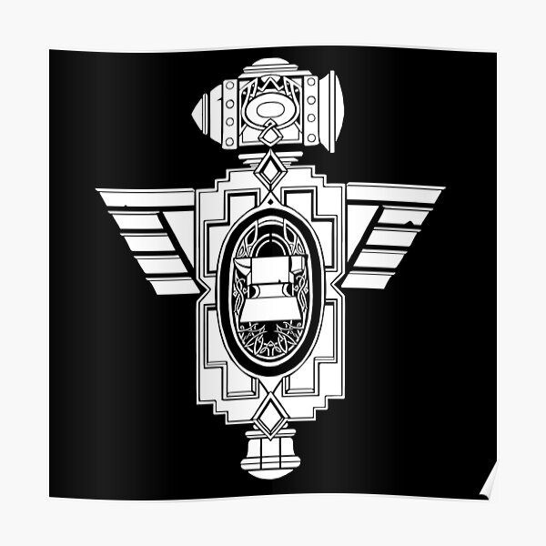 "Dwarf Crest - White" Poster by All-Sorts | Redbubble