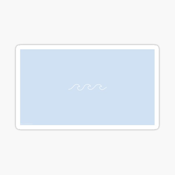 "Aesthetic Ocean Wave Sticker" Sticker by britbratvinson | Redbubble
