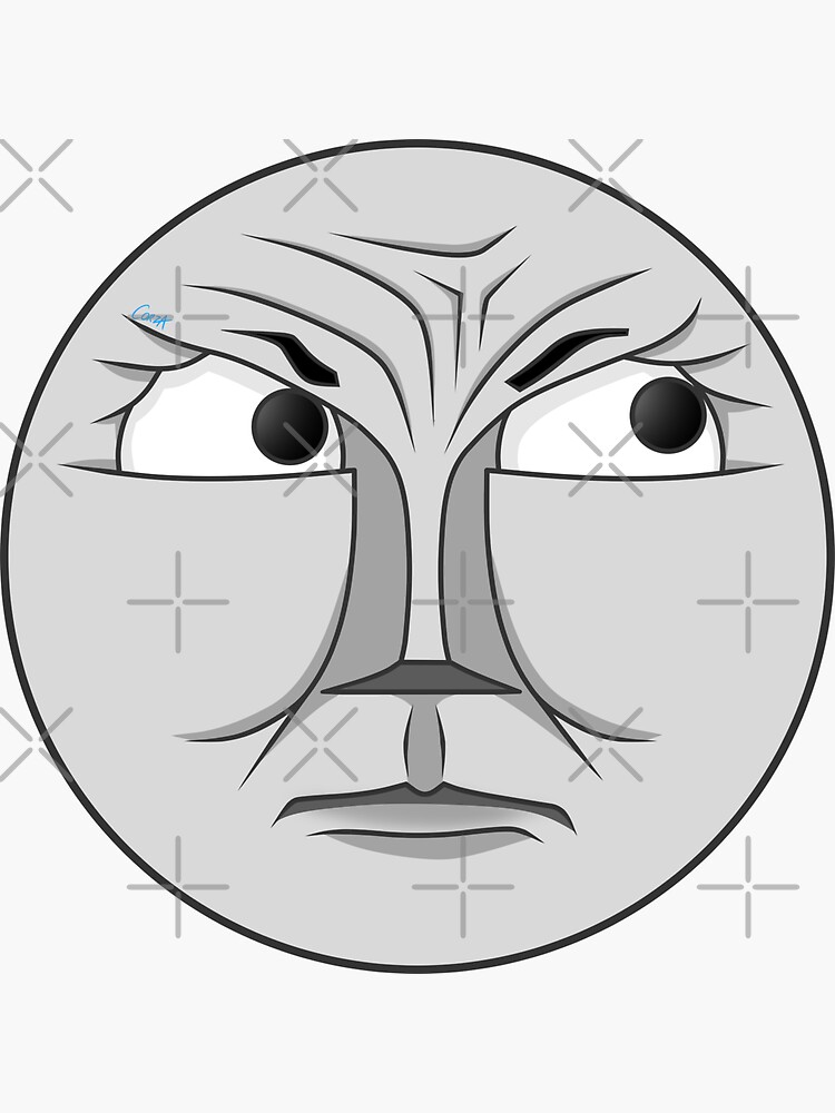 "Gordon (angry face)" Sticker for Sale by corzamoon | Redbubble