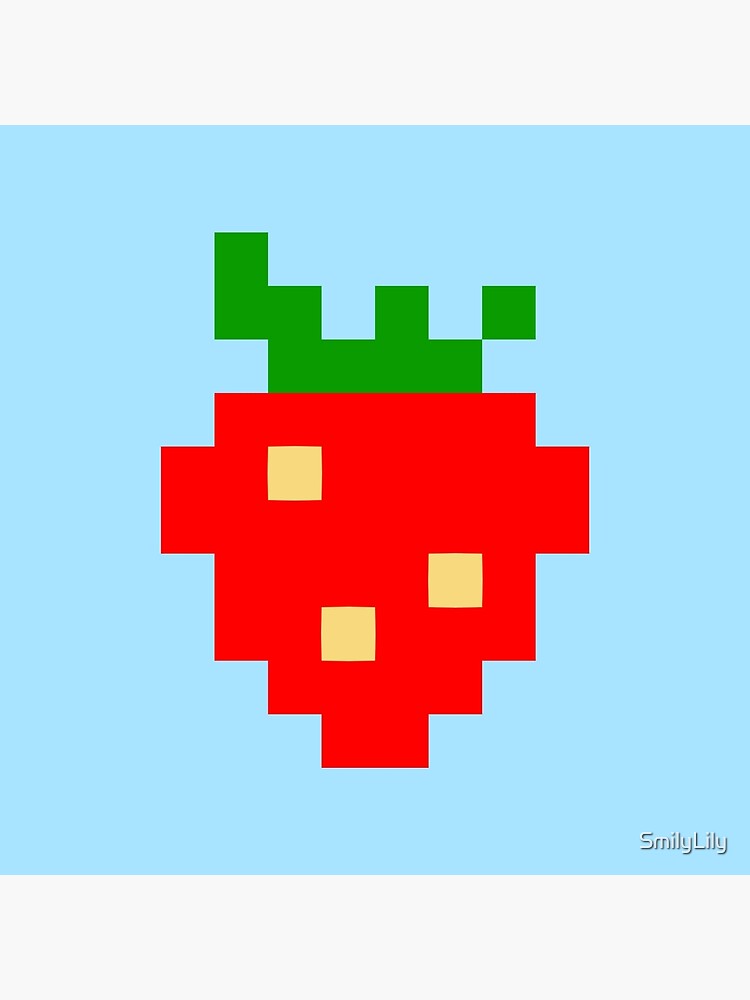 "Pixel Art Strawberry" Poster for Sale by SmilyLily | Redbubble