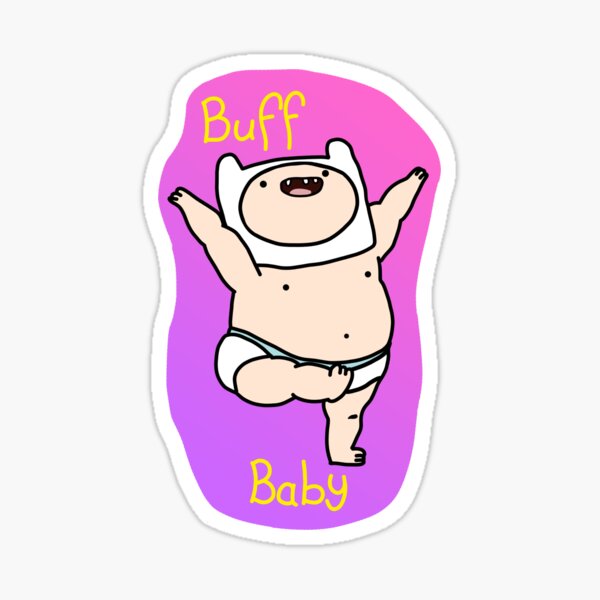 Buff Baby Stickers | Redbubble