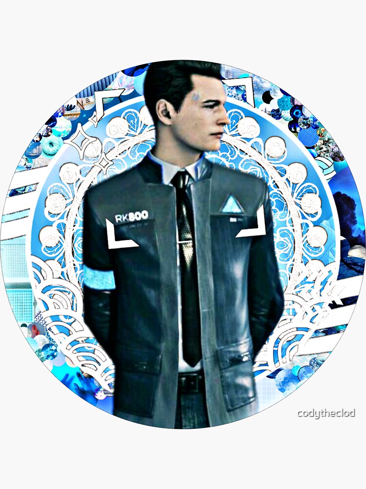 "Connor/RK900 Edit" Sticker by codytheclod | Redbubble