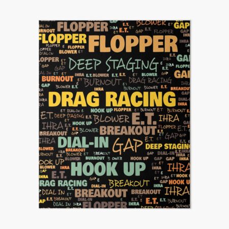 "Drag Racing Terminology - Commonly Used Drag Racing Terms" Art Board ...
