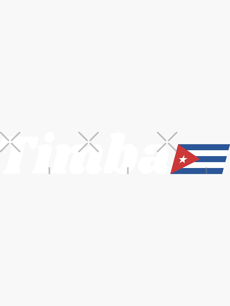 "Timba Cubana" Sticker by threadfulcat | Redbubble