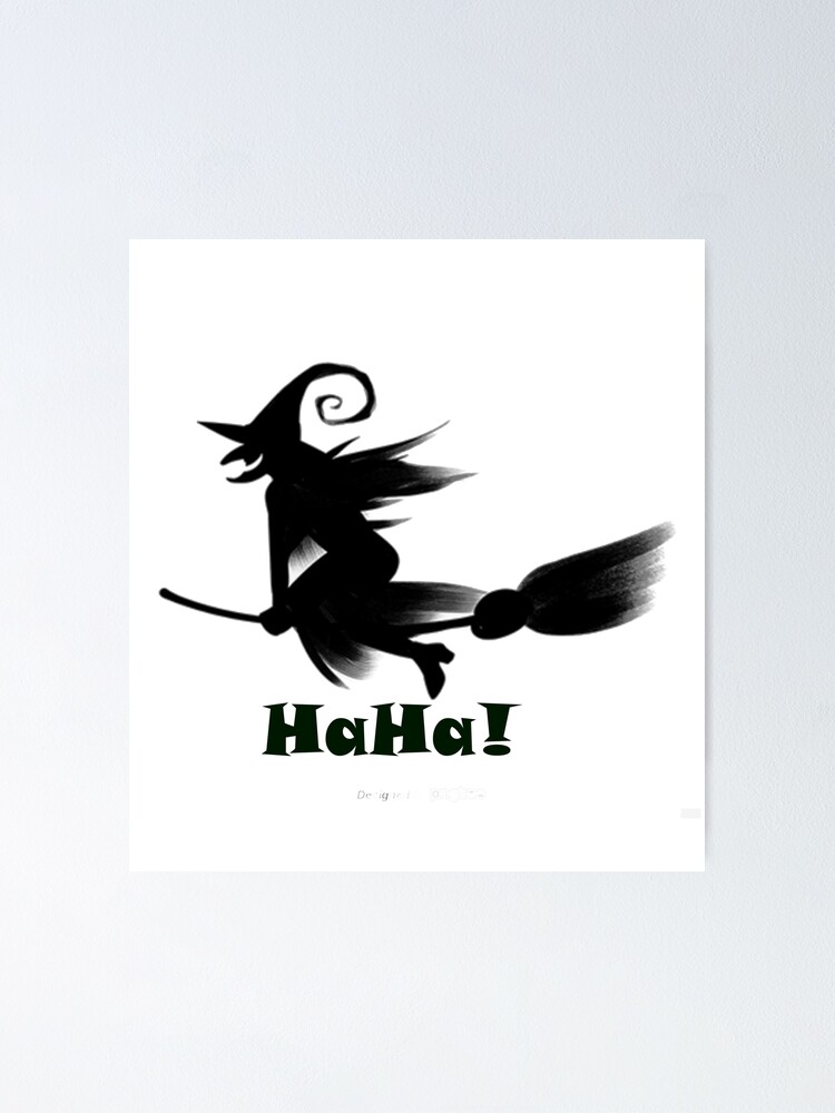 "HaHa Scary t-shirt" Poster by shatarah | Redbubble