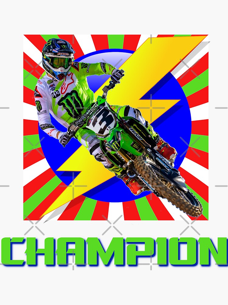 "Megastar Eli Tomac ET1 3X MX Champ Motocross Champion 2017 2018 2019 ...