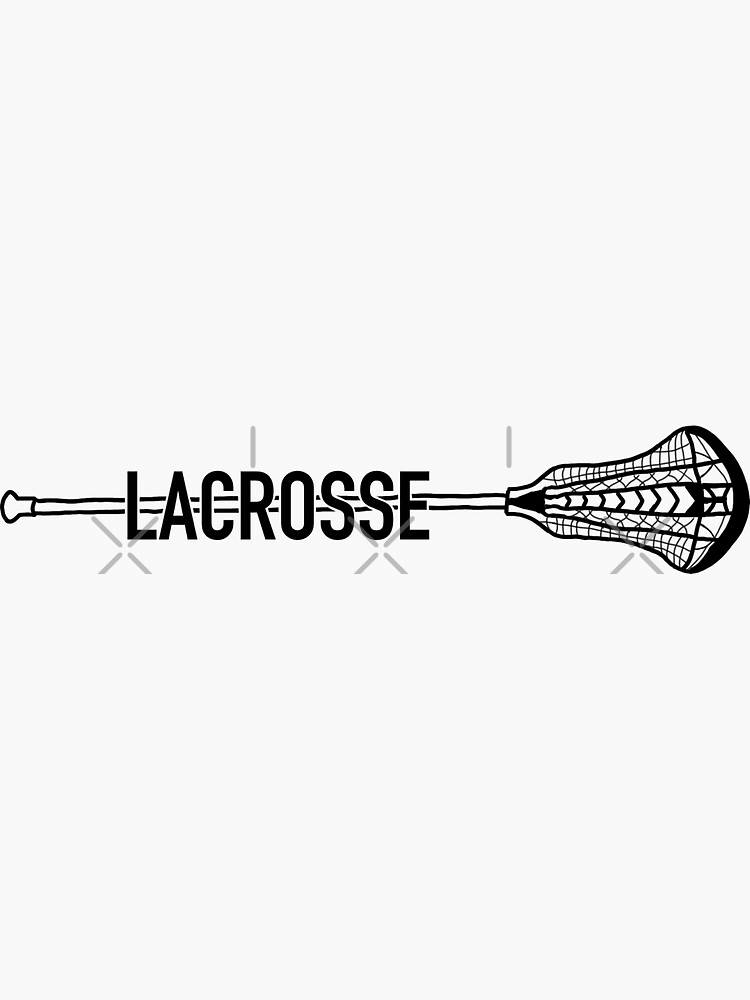 "Lacrosse Stick" Sticker for Sale by Elizabeth G | Redbubble