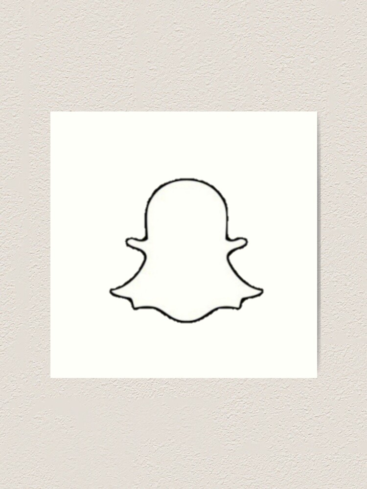 "Snapchat (logo)" Art Print by LuckyLuciano77 | Redbubble