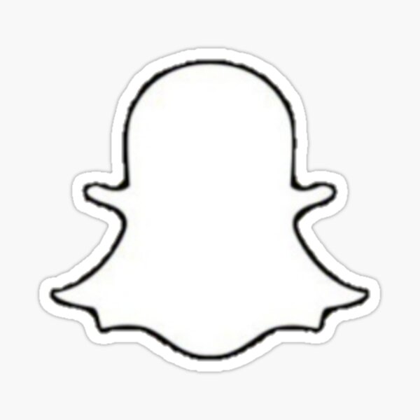 "Snapchat (logo)" Sticker for Sale by LuckyLuciano77 | Redbubble