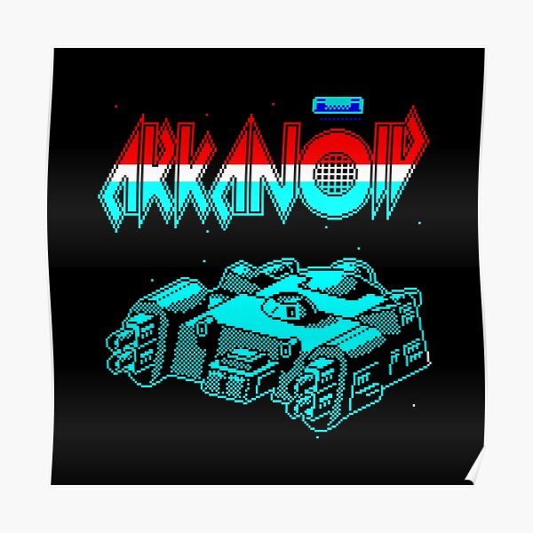 "Arkanoid" Poster for Sale by ilovezxspectrum | Redbubble