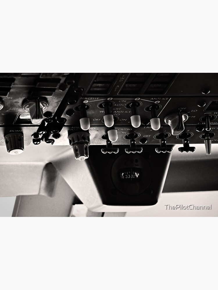 "Boeing 747 overhead panel switches close-up" Poster by ThePilotChannel ...