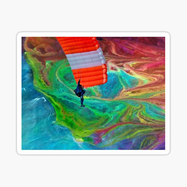 "Skydive" Sticker for Sale by policaincreate | Redbubble