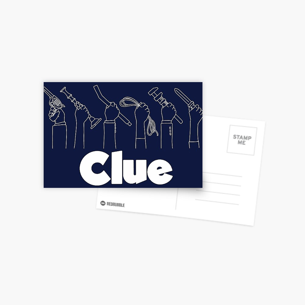 "Clue Board Game " Sticker for Sale by Tatoooooooom | Redbubble