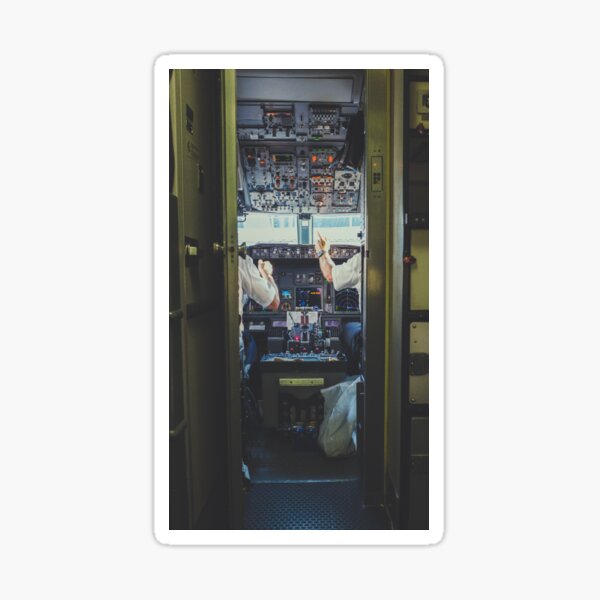 "Pilot Cockpit" Sticker for Sale by vanessaaris96 | Redbubble