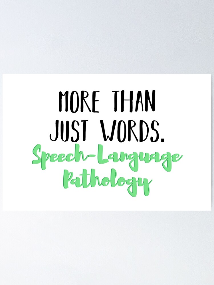 "More Than Just Words." Poster by bathwater | Redbubble