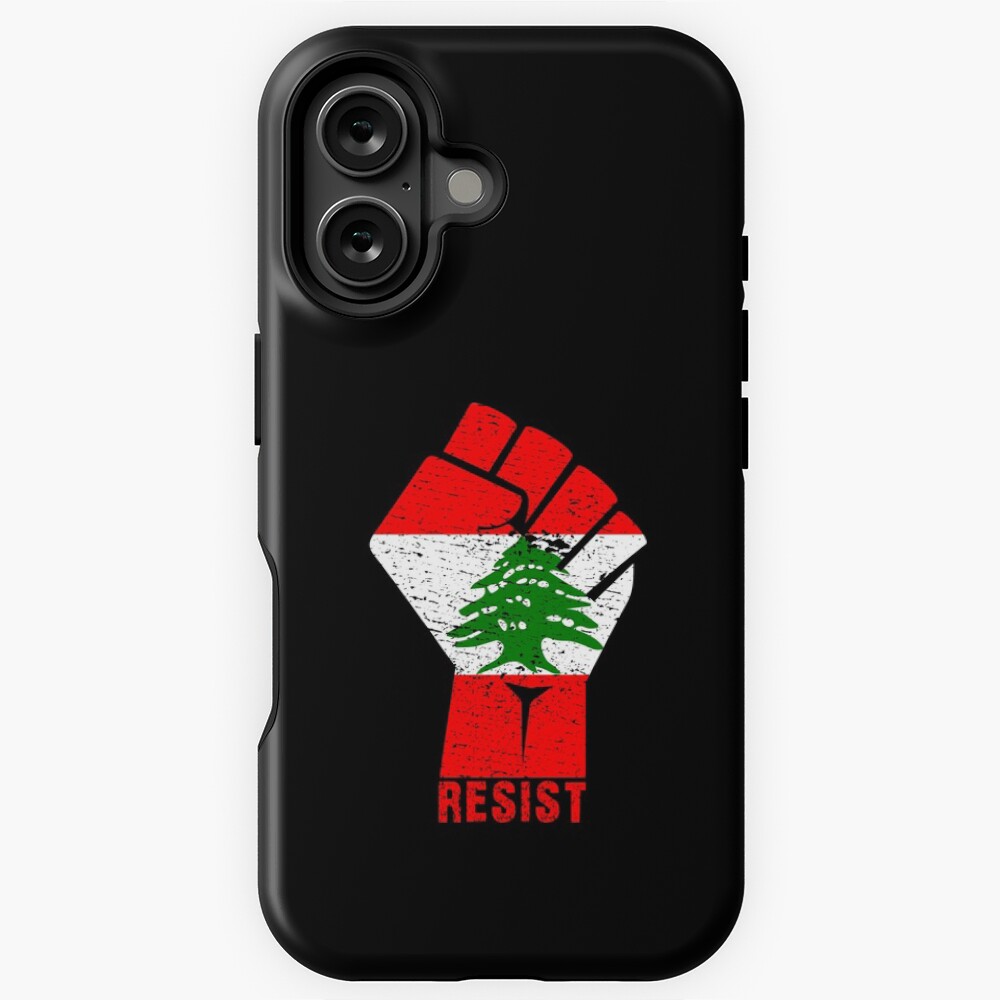 "Lebanon Resist Fist Flag Lebanese Revolution Protest March Gift ...