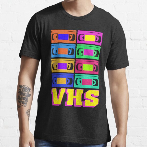 "VHS" T-shirt for Sale by IMPACTEES | Redbubble | video home system t ...