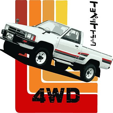 "Retro 80's Toyota Hilux" Art Print for Sale by FromThe8Tees | Redbubble