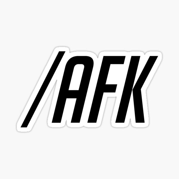 "AFK" Sticker von Raika | Redbubble