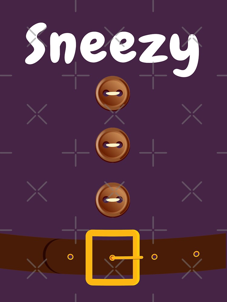 "Sneezy Dwarf Shirt Costume Funny Dwarves Gift Idea Dwarfs Christmas ...