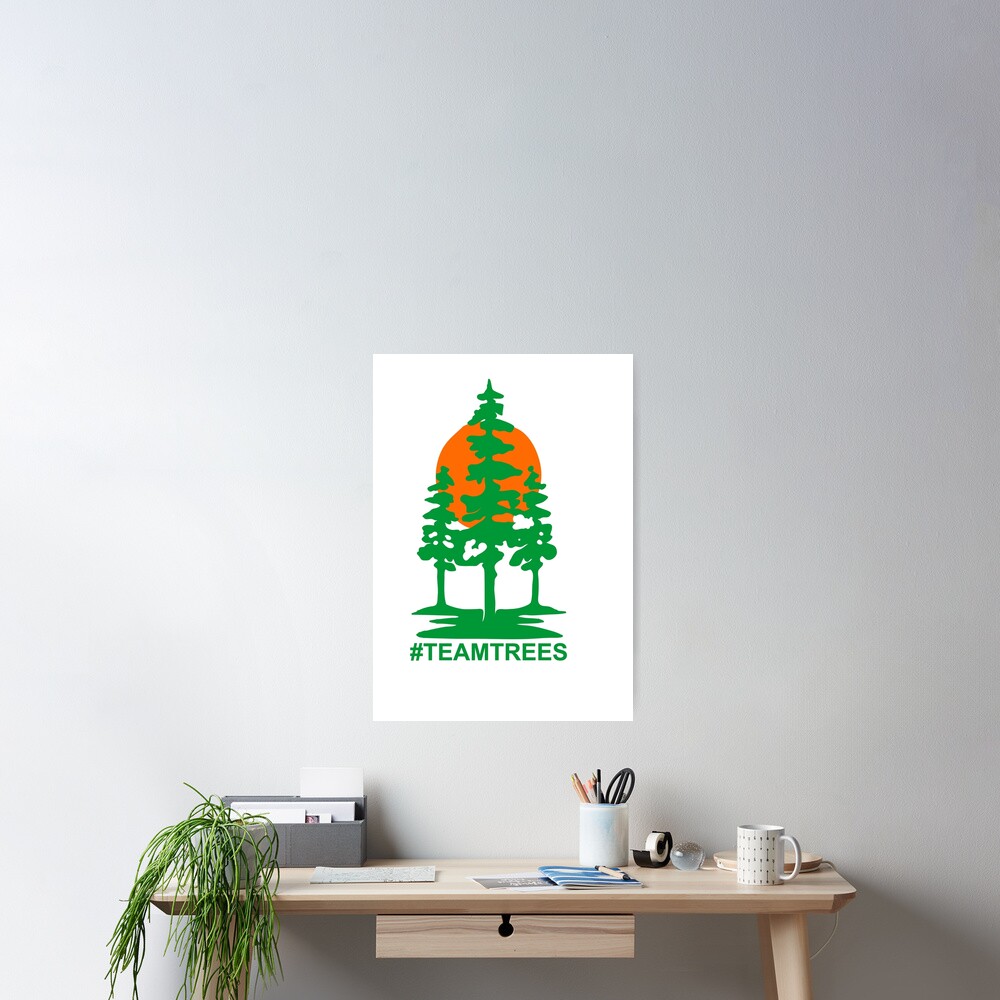 "Team Trees Official Logo" Poster for Sale by mariokartclips | Redbubble