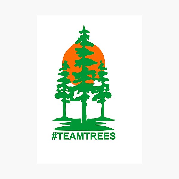 "Team Trees Official Logo" Photographic Print by mariokartclips | Redbubble