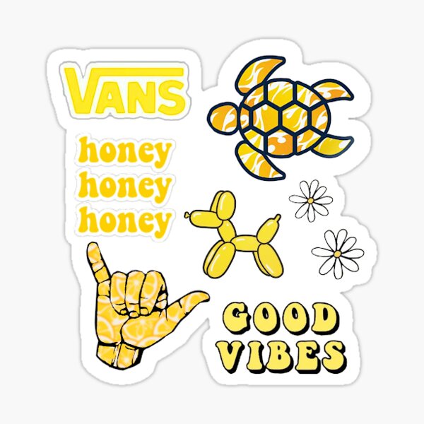 "Yellow sticker pack" Sticker for Sale by Hannnyyy | Redbubble