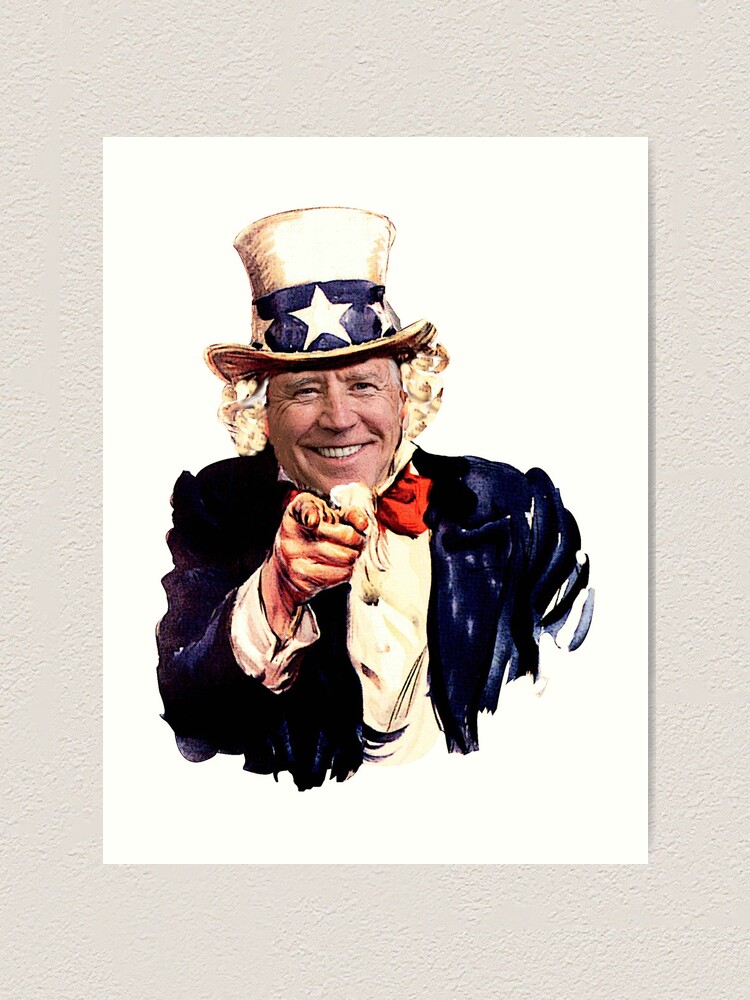 "Uncle Joe Biden as Uncle Sam" Art Print for Sale by DakotaInspired ...