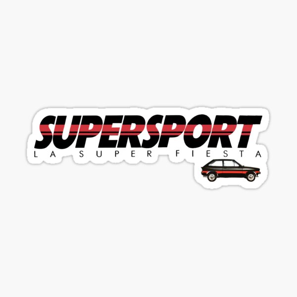 "FORD FIESTA SUPERSPORT" Sticker for Sale by ThrowbackM2 | Redbubble