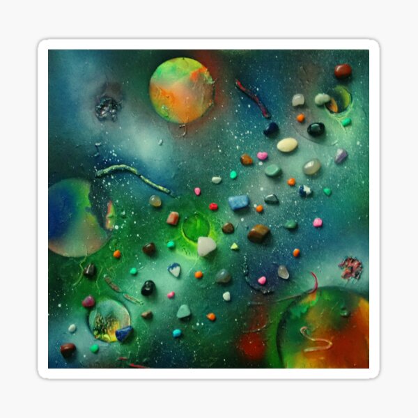 "Asteroid Belt" Sticker by ditempli | Redbubble