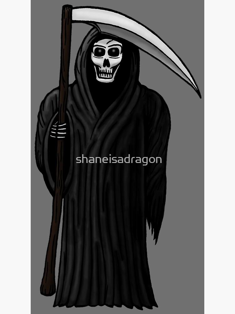 "Friendly Reaper" Art Print for Sale by shaneisadragon | Redbubble