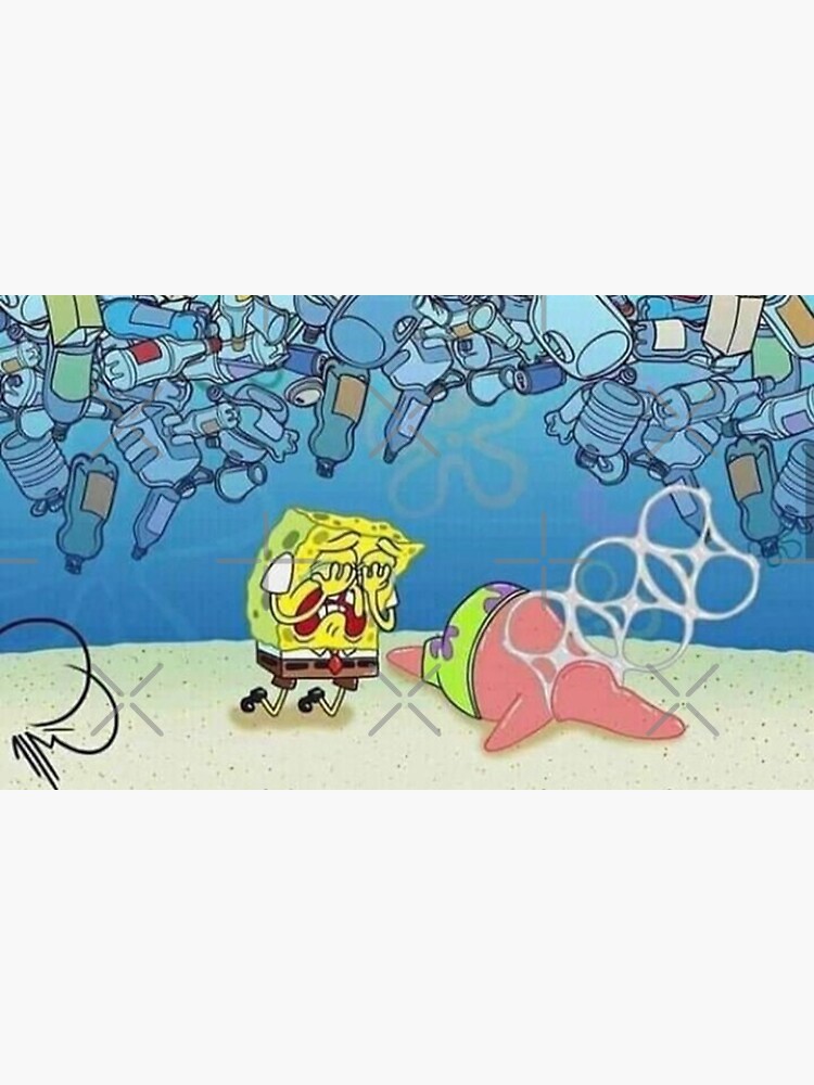 "spongebob + pollution" Sticker for Sale by indigodoll | Redbubble